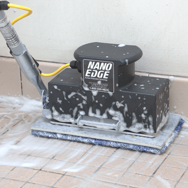 Tomcat Nano Floor Scrubber | Baseboards, Bathrooms, Stairs